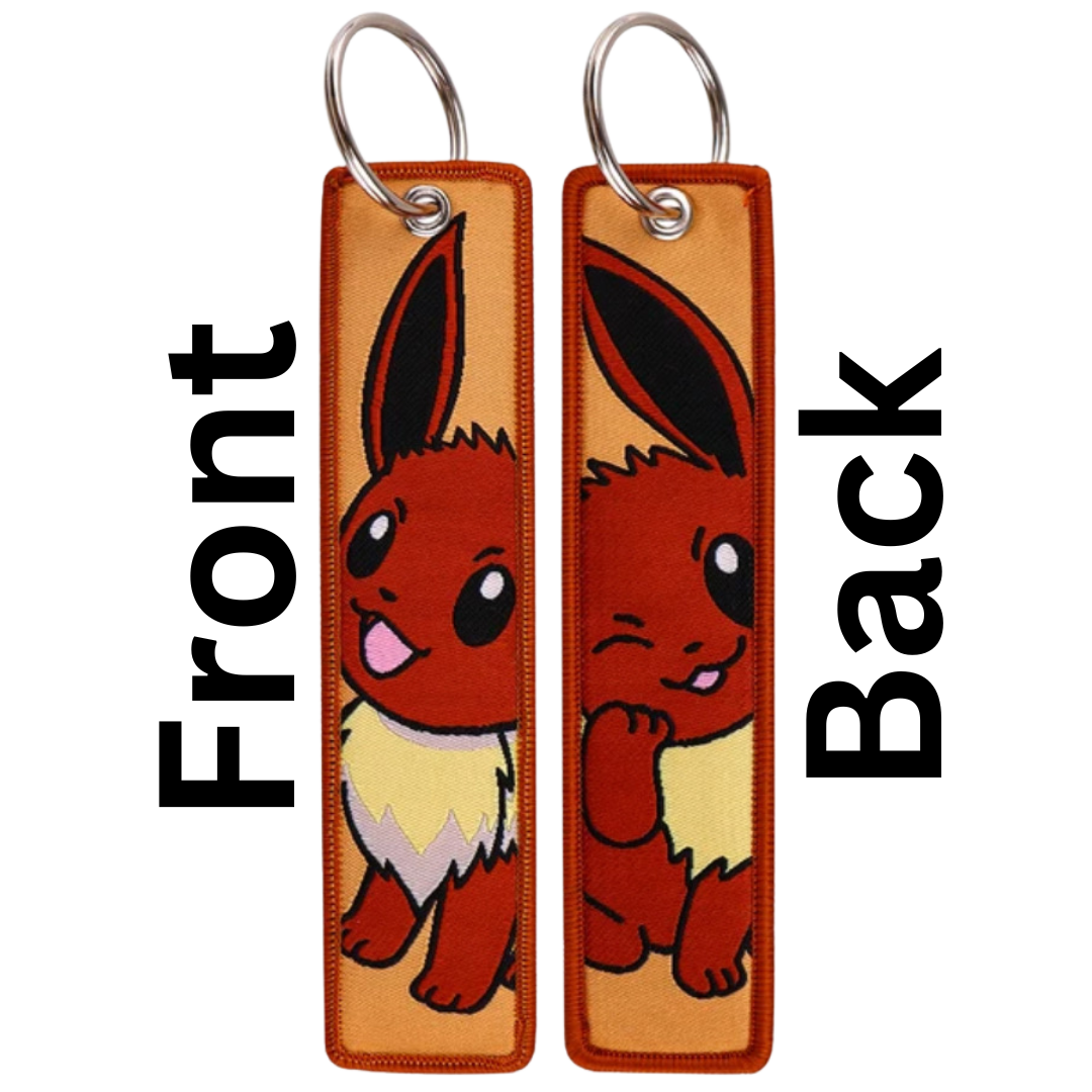 Eevee Evolutions - Pokemon Embroidered Keychain