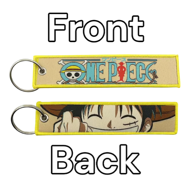 Anime Embroidered Keychain