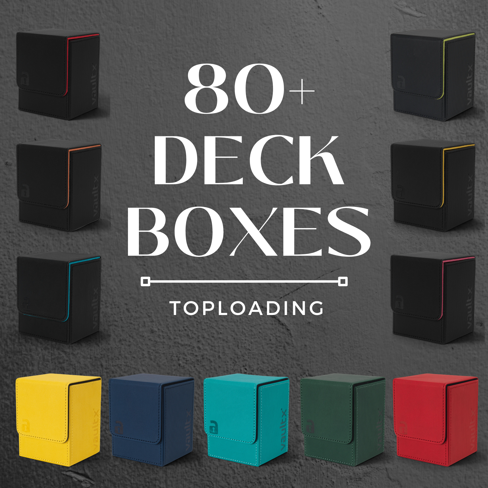 Vault X Toploading Deck Box 80+